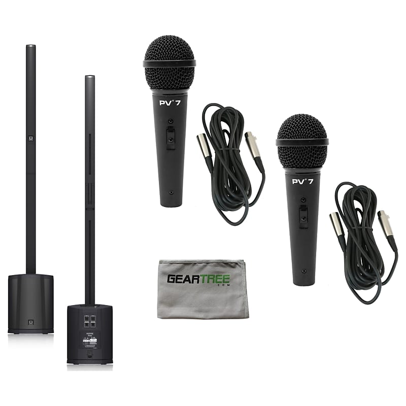 Two Turbosound IP500 V2 600 Watt Powered Column Loudspeakers | Reverb