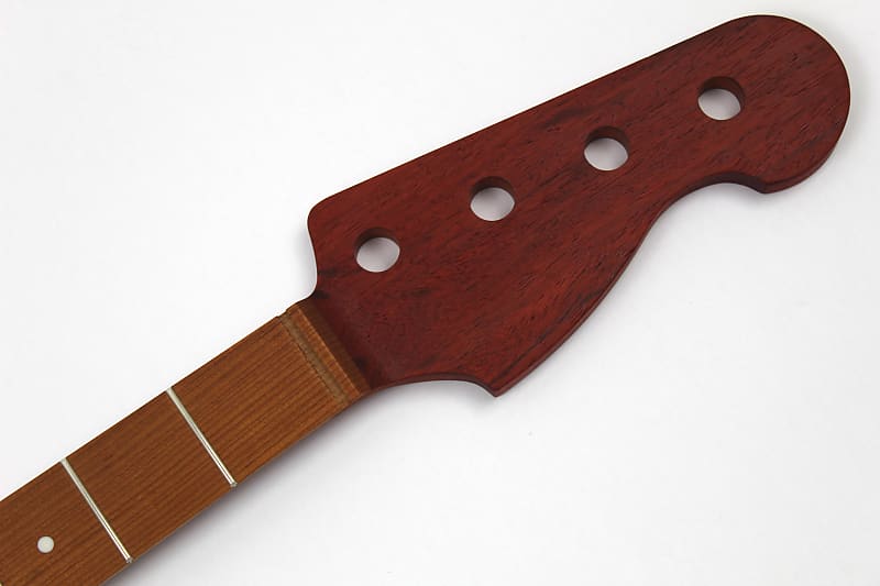 Roasted Maple on Padouk P-Style Bass Custom Guitar Neck - USA | Reverb