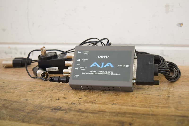 AJA HD10AMA 4-Ch Audio Embedder/Disembedder (church owned) | Reverb