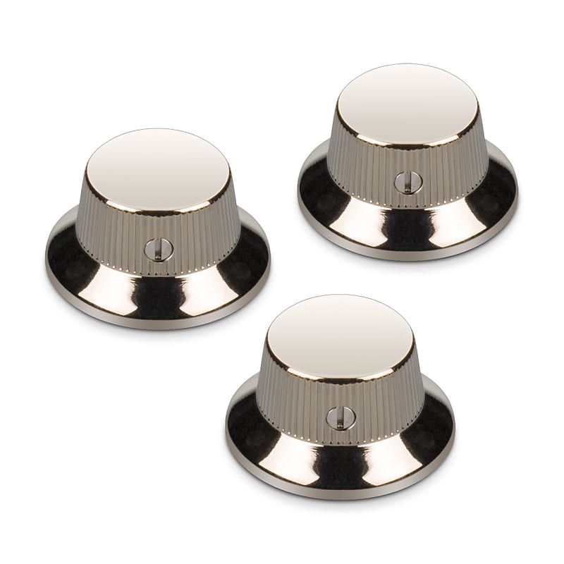 Schaller Strat Knobs Nickel | Reverb
