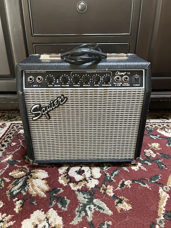 Squier Champ 15 Guitar Combo Amp 1990s | Reverb