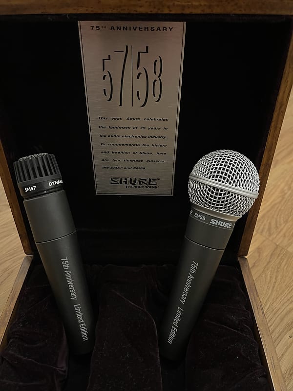 Shure SM57 & SM58 Limited Edition 75 Jahre Box - für Fans & | Reverb