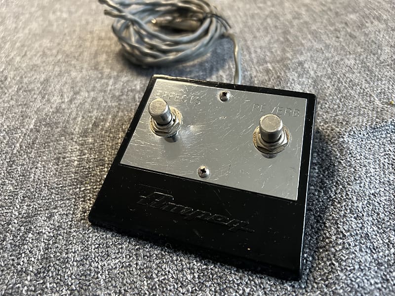 Ampeg two-button footswitch early 70s / late 60s foot switch | Reverb