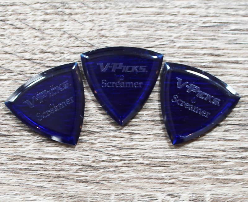 V-Picks Sapphire Blue Screamer Custom Guitar Pick 2.75mm | Reverb
