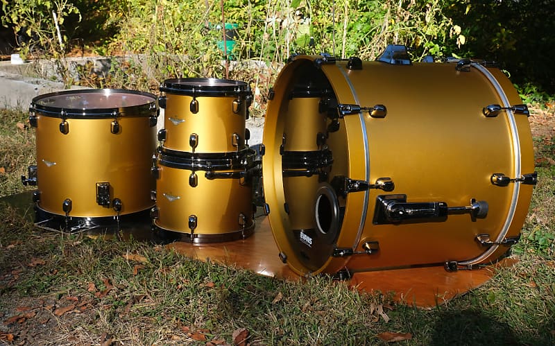Tama Starclassic Bubinga Stunning Aztec Gold Lacquer Finish | Reverb
