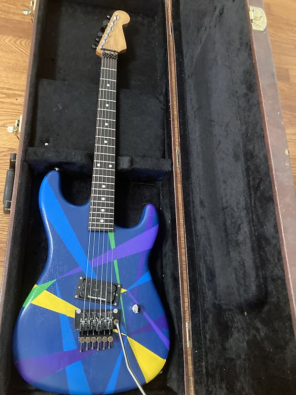 Partscaster superstrat Strat 80’s-90’s - Blue | Reverb