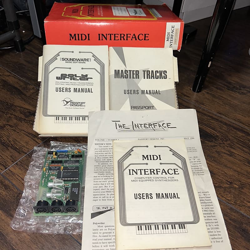 Passport Designs MH-02A MIDI interface card Extremely rare | Reverb