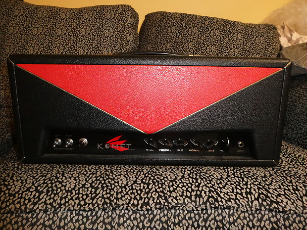 Komet K60 Guitar amplifier head Red/black | Reverb
