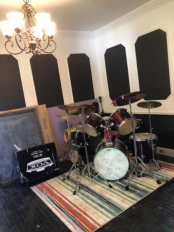 Stagg Tim used drum set with new heads, cymbals and stands | Reverb