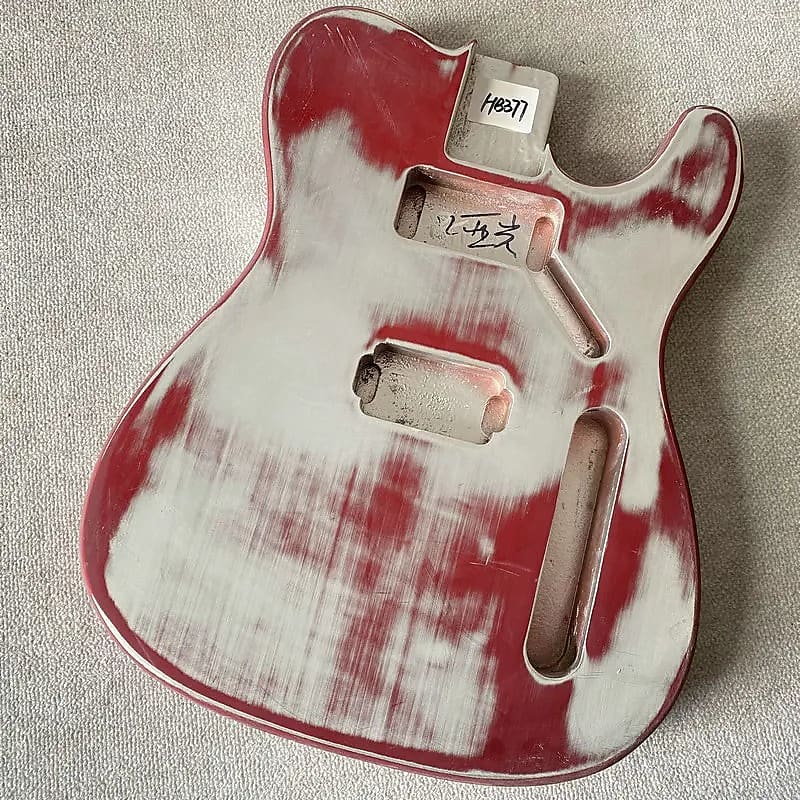 Red HH Telecaster Tele Style Guitar Body | Reverb