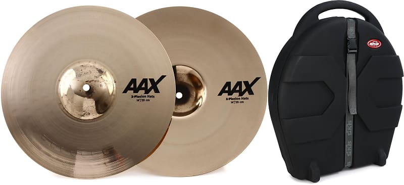 Sabian 14 inch AAX X-Plosion Hi-hat Cymbals - Brilliant | Reverb
