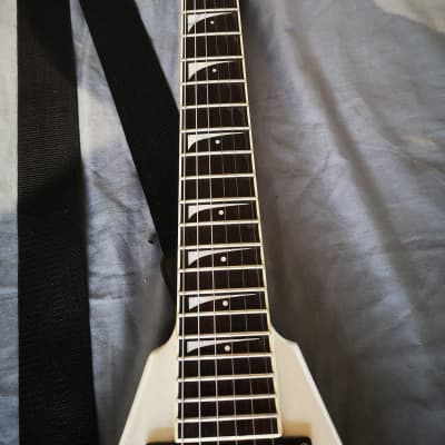 Dean dave mustaine signature flying V metallic silver 2007 | Reverb