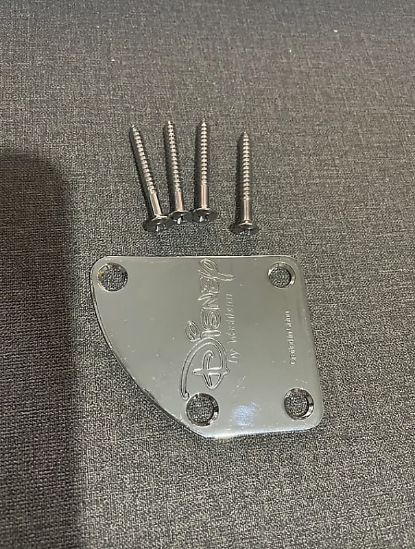 Chrome Disney Guitar and Bass Curved Neck Plate | Reverb Australia