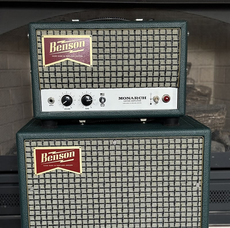 Benson Amps Monarch Green Tolex w/ Checkered Cloth 2021 | Reverb