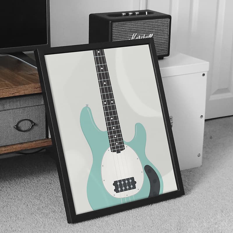 StingRay Bass Guitar Print - Music Man Bass Guitar, Bass | Reverb
