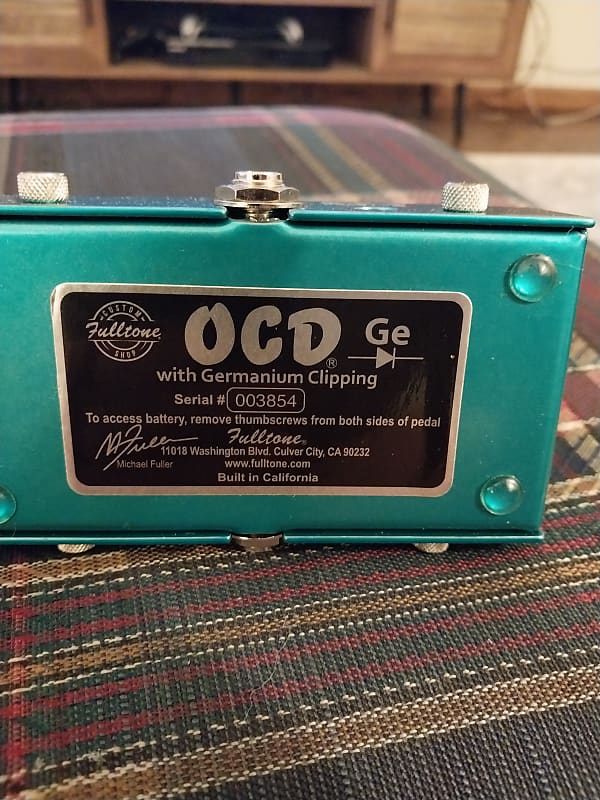 Fulltone Custom Shop OCD Ge with Germanium Clipping 2019 Fulltone Custom Shop OCD Ge with Germanium Clipping 2019