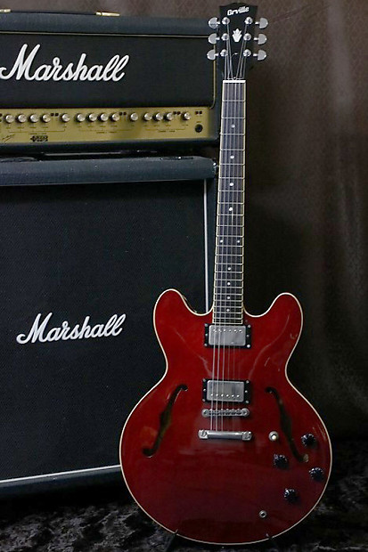Rare 1997 made Orville ES-335 Cherry finish Long Neck | Reverb UK