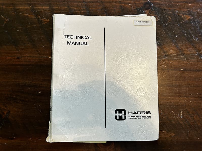 Gates Harris Stereo 80 broadcast board mixer original manual | Reverb