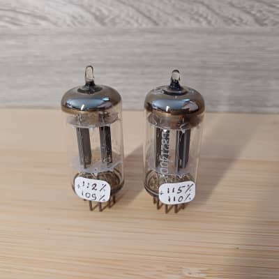 NOS TELEFUNKEN ecc83 12ax7 LONG SMOOTH plate matched pair. | Reverb