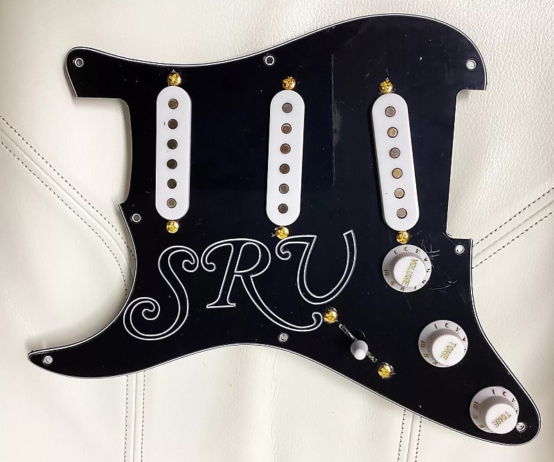 SRV #1 Stratocaster Loaded Left-Hand Pickguard and Hand-Wound | Reverb