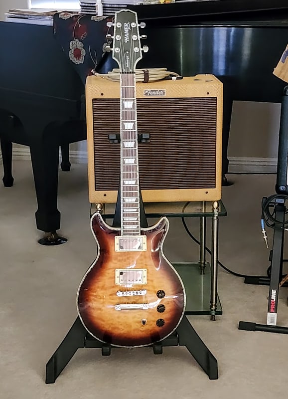 HAMER Quilted Maple Tobacco Sunburst Top, Duncan Pick Up's, | Reverb