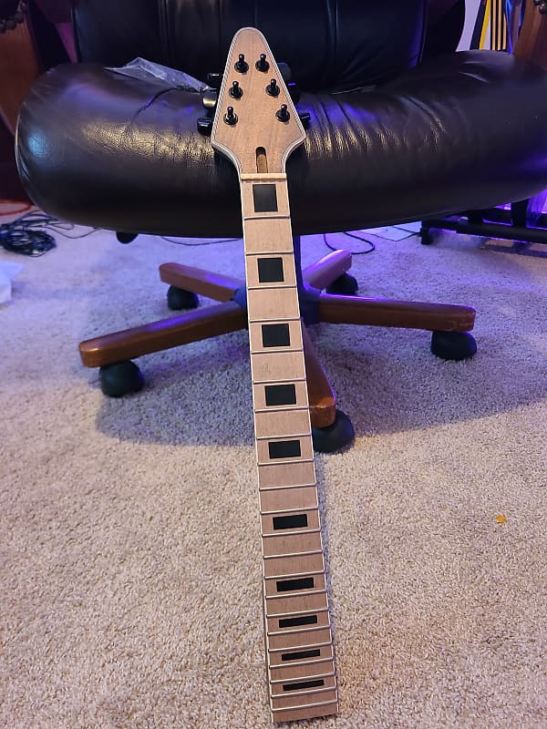 Flying V Style Neck with tuner | Reverb