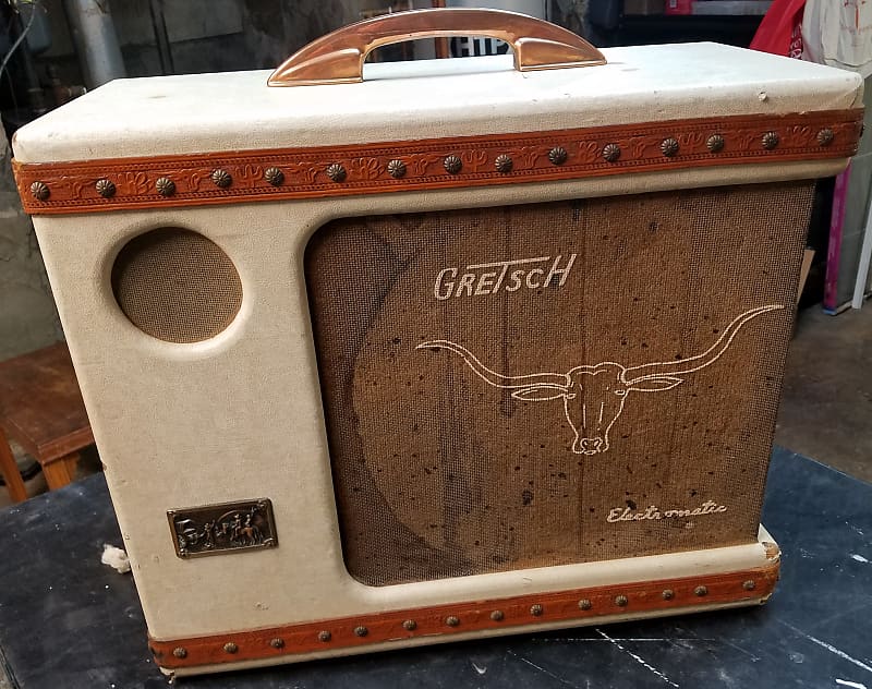 Rare Vintage 1957 Gretsch 6163W Electromatic Deluxe Amp w/ | Reverb