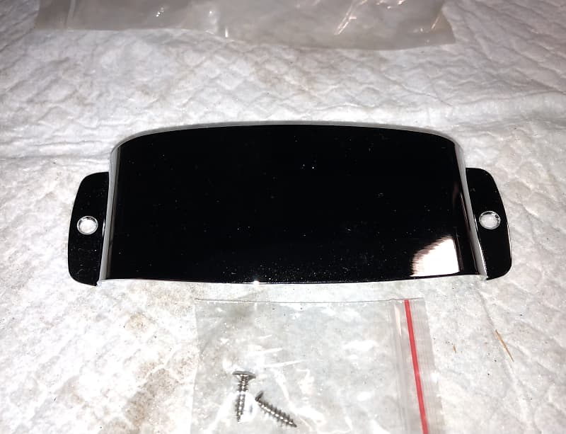 Allparts Jazz Bass pickup cover 90’s Chrome | Reverb