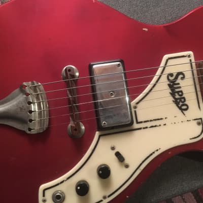 1960's Supro Model 1507 3/4 Electric Guitar Valco w/Case | Reverb
