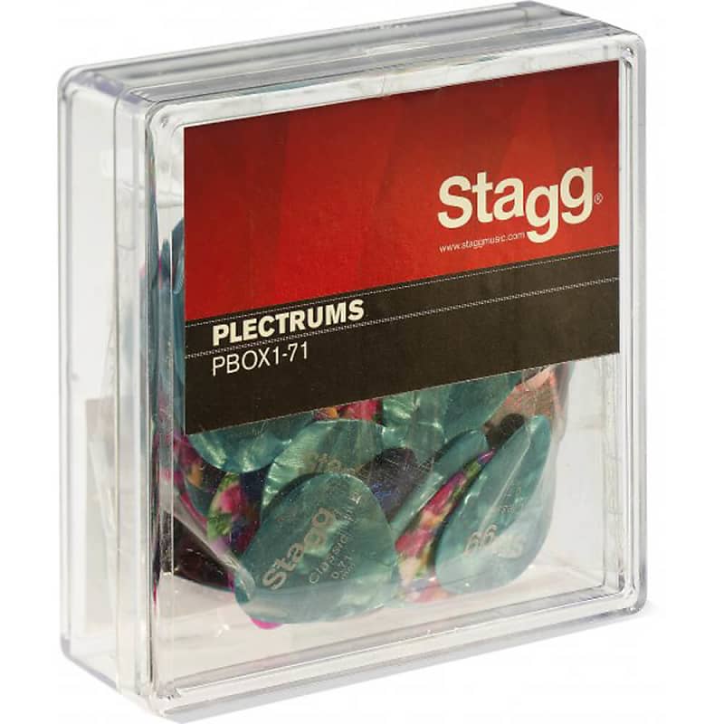 Stagg PBOX1-71 100 Pcs Guitar Picks Display Box | Reverb UK