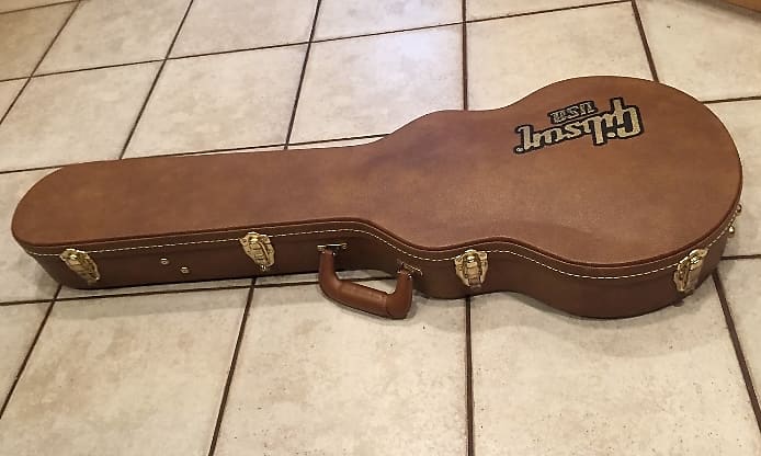 Gibson Les Paul Hardshell Case Brown/Pink | Reverb