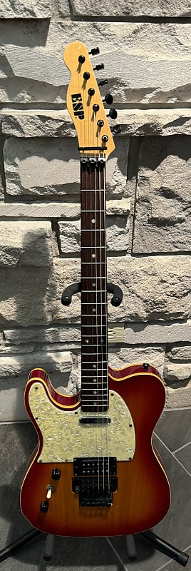 ESP Left Handed Telecaster Style with Floyd Rose 1980s - | Reverb