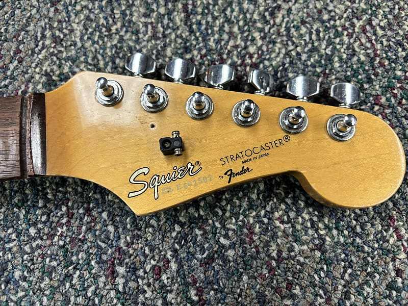 MIJ Squier Stratocaster E Serial Number 1986 - Natural | Reverb