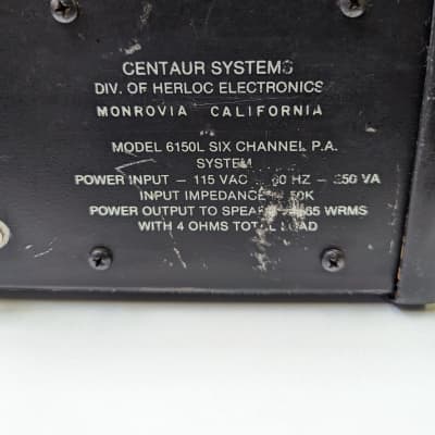 Sleeper! 1987 Centaur 6150L Console Shape 6 Channel 150 Watt | Reverb