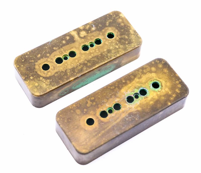 AGP ™ - Aged Relic P90 Soapbar Guitar Pickup Covers 50mm | Reverb