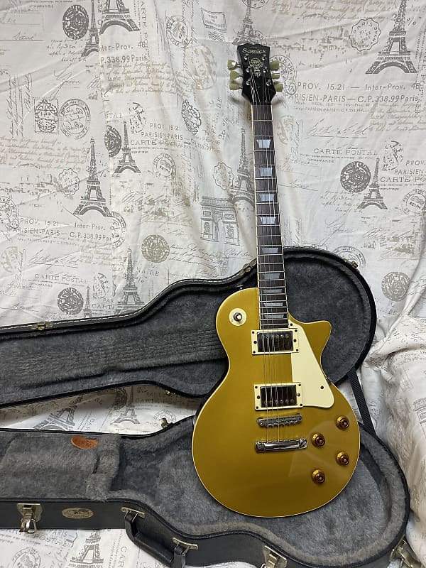 1997 Samick LS250 Artist Series Goldtop Korea Hard Shell | Reverb