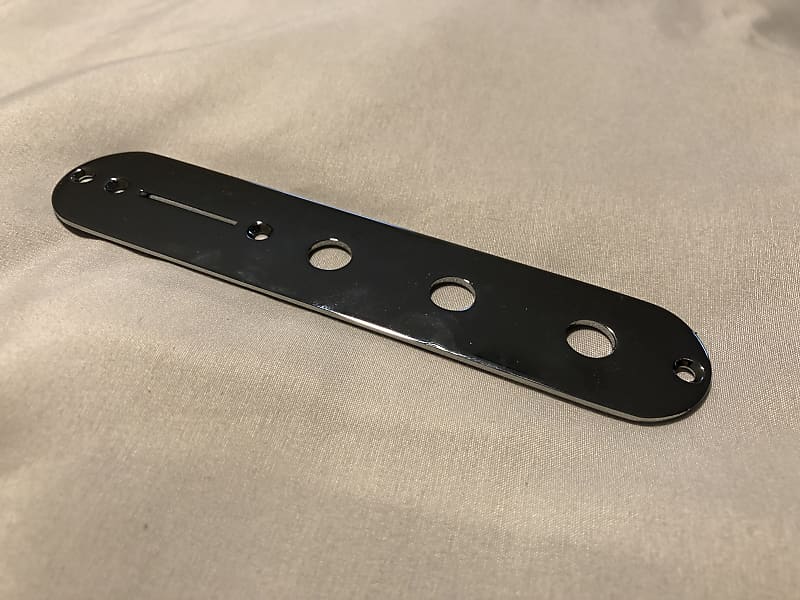 Fender Telecaster Control Plate (for 3 Knobs) Chrome | Reverb