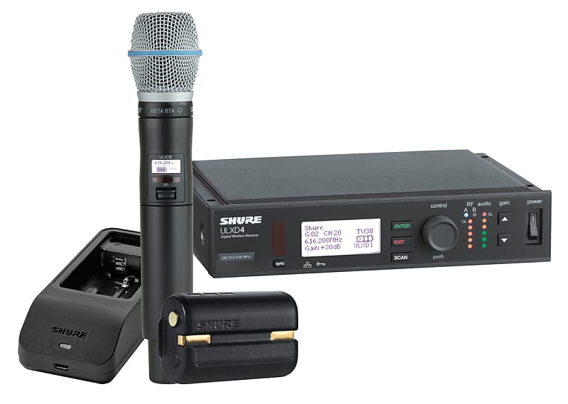 Mint Shure ULXD24/B87A-ULXD Handheld Wireless Kit with 1 B87A | Reverb