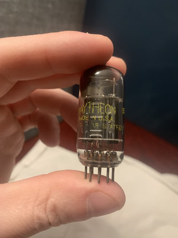 Raytheon 12ax7 50’s - long 17 mm Black plate | Reverb