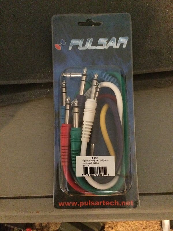 Pulsar P16S Color Coded Patch Cables. | Reverb