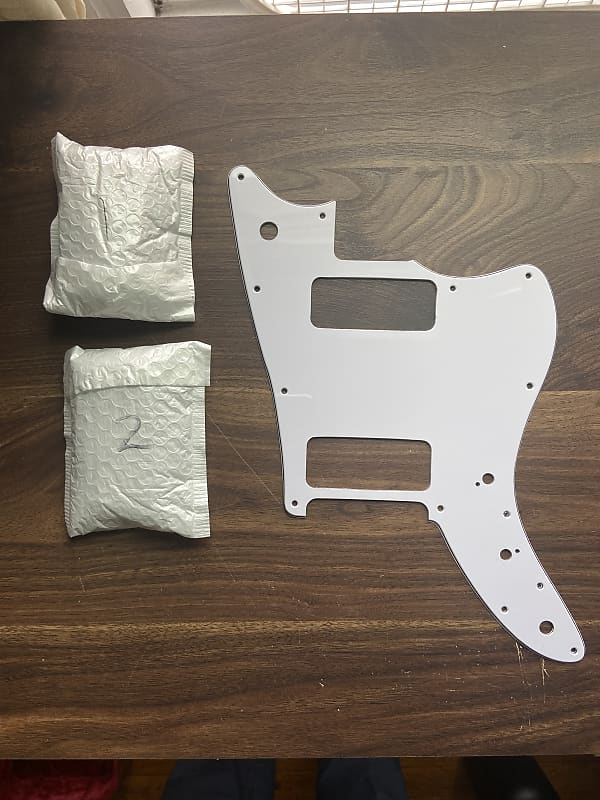 StewMac Offset P90 Pickguard/Pickups 2024 - Black/White | Reverb