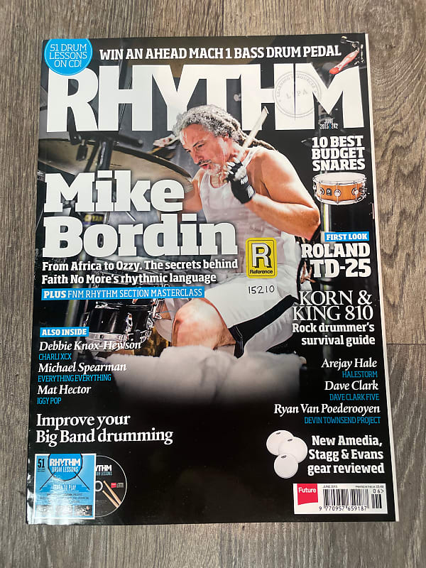 Rhythm Drum Magazine: Mike Bordin / Issue 242 / June 2015 | Reverb UK
