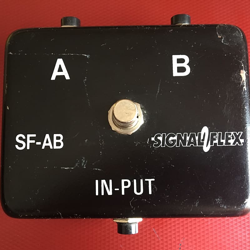 Signal flex AB switch pedal SF-AB Black with white font | Reverb