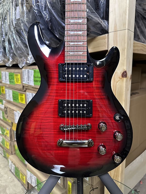 Dean Icon X Flame Maple Top - Trans Red #81071 | Reverb