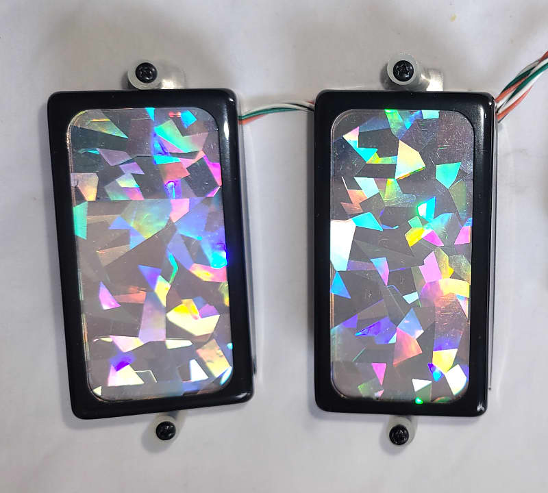 Lace Alumitone - Black Chrome Holographic Crystal Humbucker | Reverb