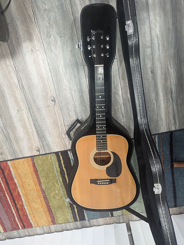 Rare Carlos Acoustic Guitar with Case. | Reverb