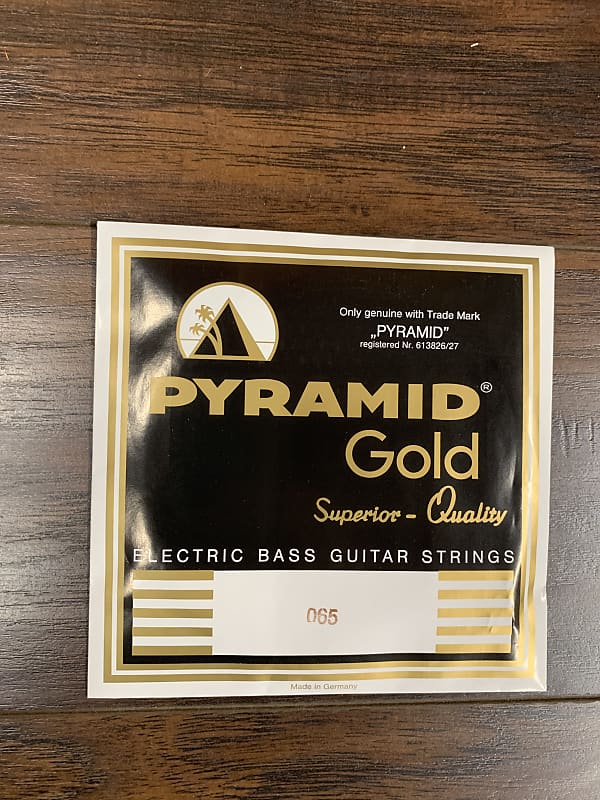 Pyramid Gold flat wound bass string 65 gauge | Reverb