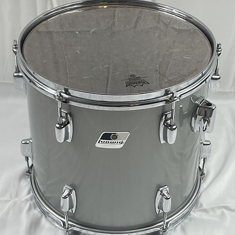 Ludwig Rocker II 13" (12" X 13") Silver Smoke Wrapped Power | Reverb