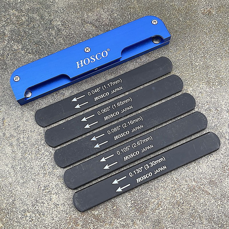 Hosco Black Nut Files Set w/ Mag-holder (Electric Bass) - | Reverb