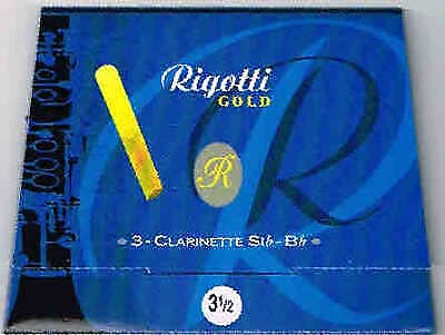 Rigotti Gold Bb Clarinet Reeds - Strength 3 1/2 - Pack of 3 | Reverb
